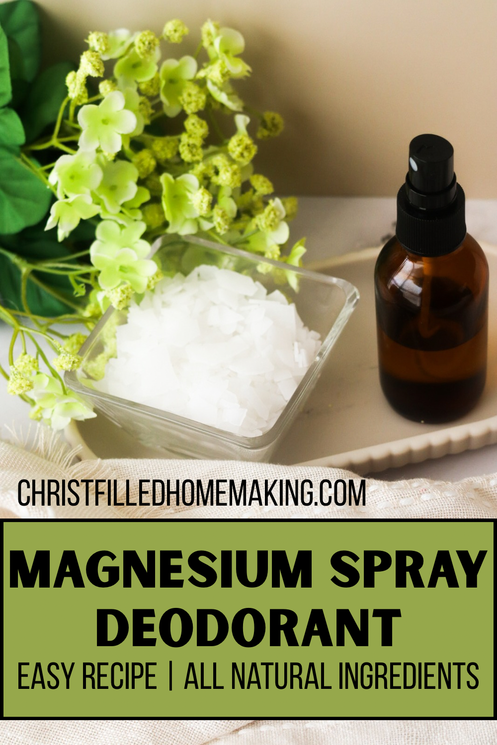 Magnesium Spray Deodorant – Easy Natural DIY Recipe